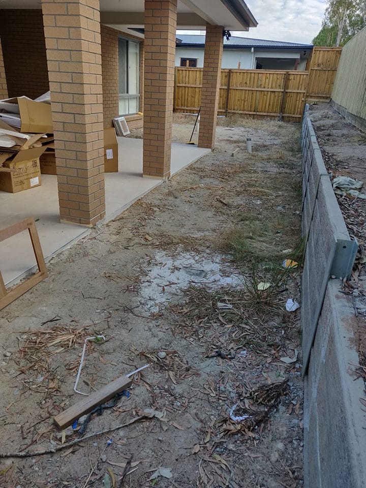 Complete yard scrape back, topsoil and turf to the front and back yards ...